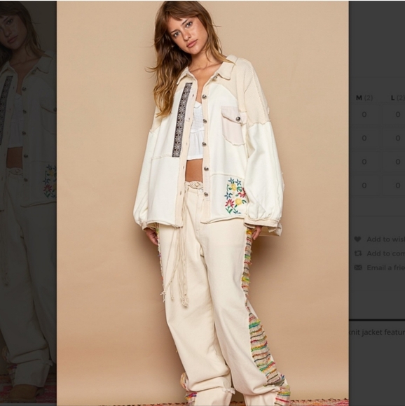 POL | Jackets & Coats | P1 New Pol French Terry Knit Button Down Jacket ...